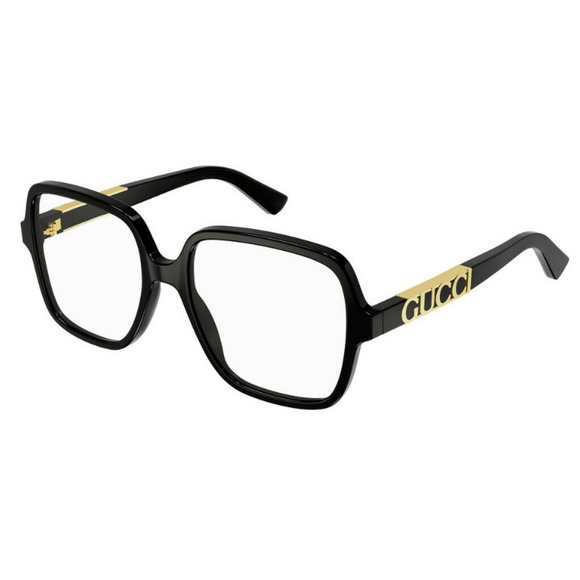 Gucci | Accessories | Gucci Square Eyeglasses Gg193oa01 Shiny Black ...